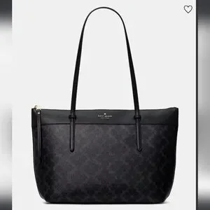 kate spade | Bags | Kate Spade All Day Spade Flower Tote Bag Black ...